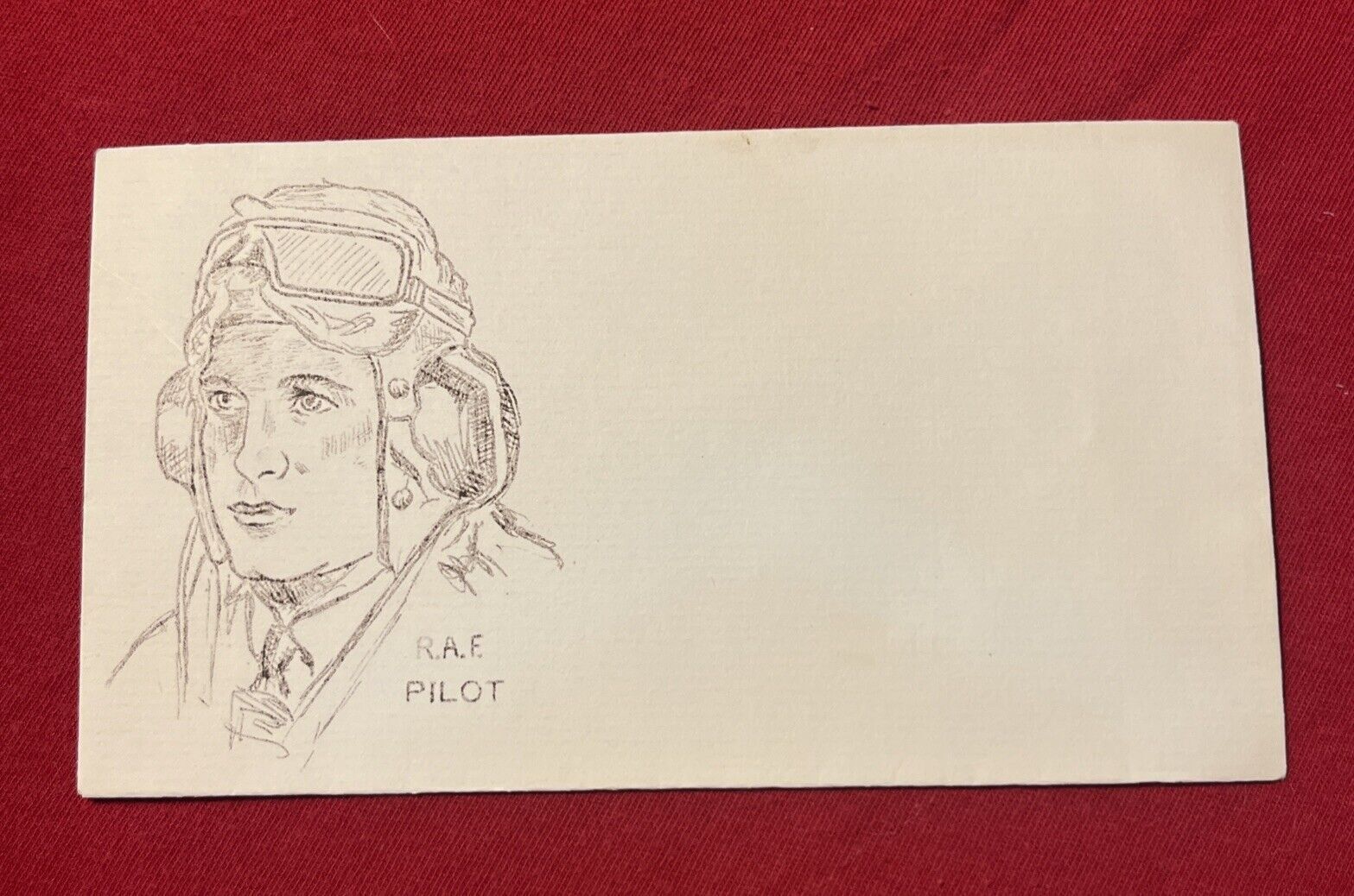WW2 WWII US Wartime patriotic American Cover Air Force RAF Pilot 1943 ...