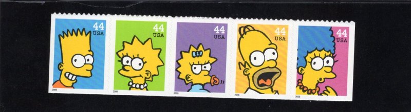 4399-4403 The Simpsons, strip/5 MNH | United States, General Issue ...