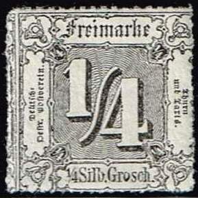 Thurn and Taxis,Sc.#21 MNH, Value in square, Groschen. cv. €25 | Europe ...