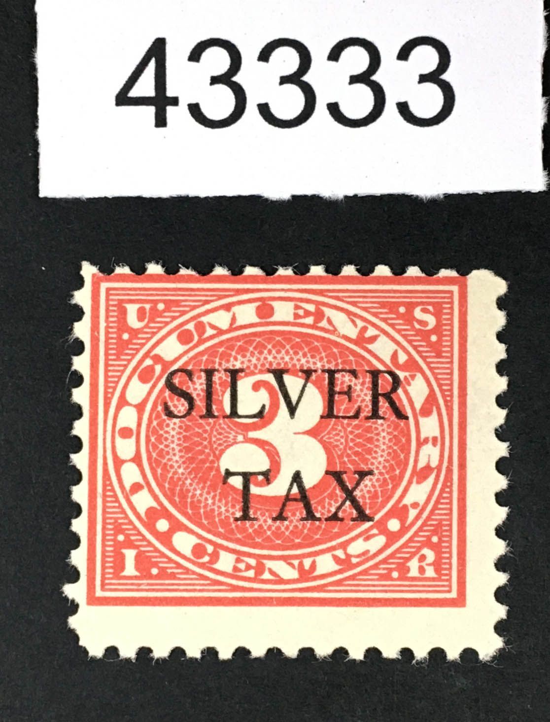 US Stamps # RG3 Mint OG H LOT #43333 | United States, Revenues - Silver ...