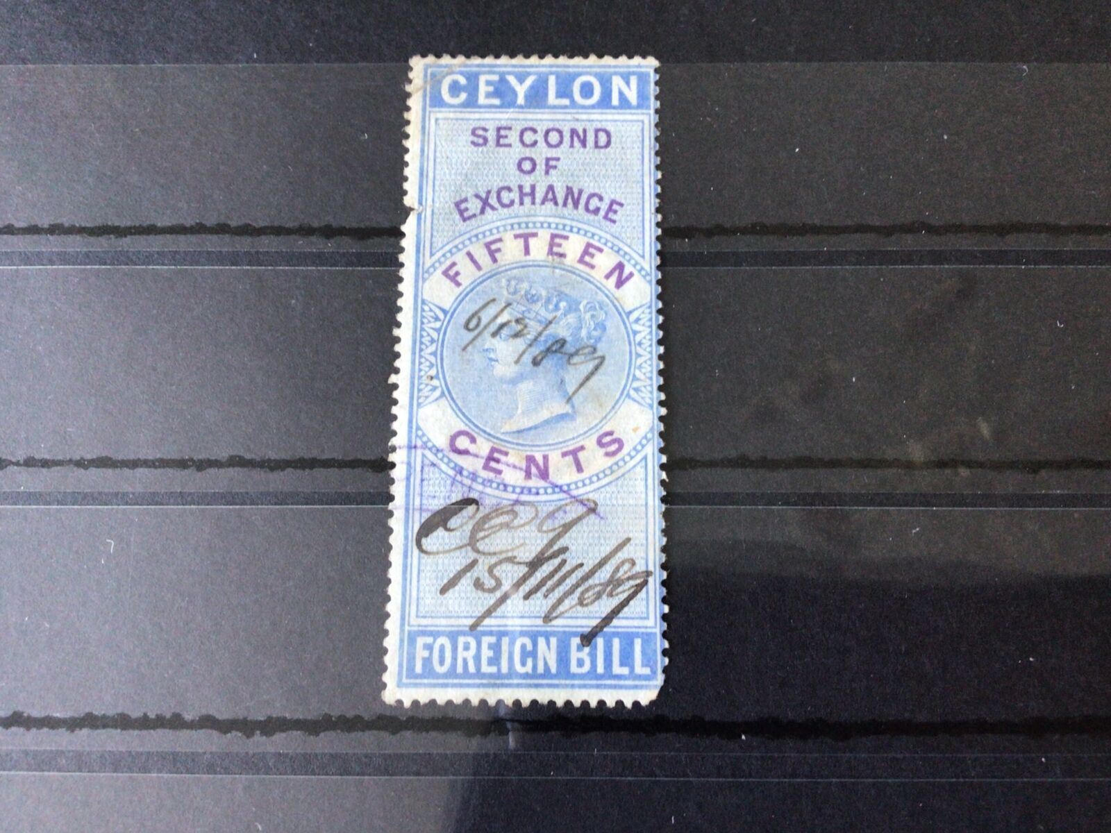Ceylon Queen Victoria Foreign Bill Stamp Ref 56457 | Asia - Sri Lanka ...