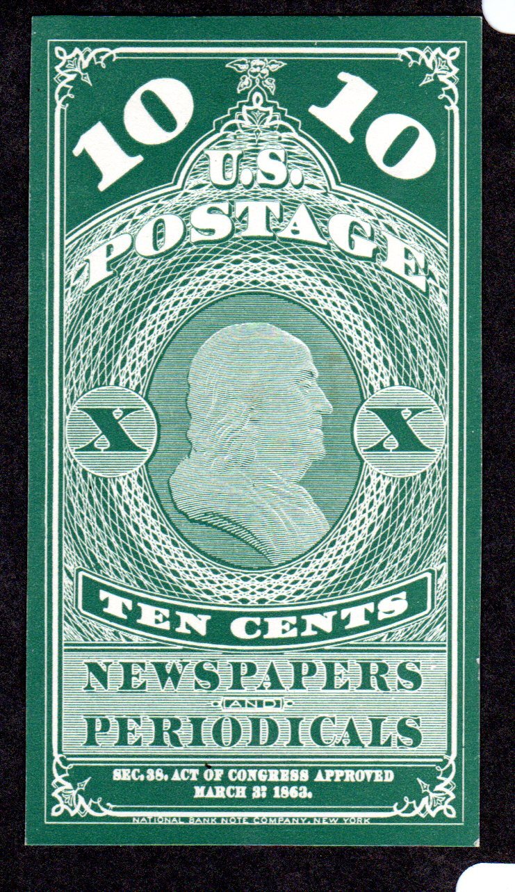 Newspaper & Periodical Stamp, Scott # PR2 proof, Lot 220360 -01 ...