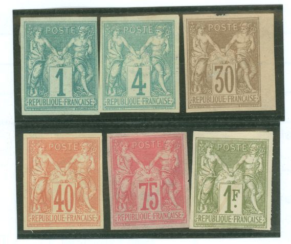 French Colonies (General Issues) #24-29 Single (Complete Set ...