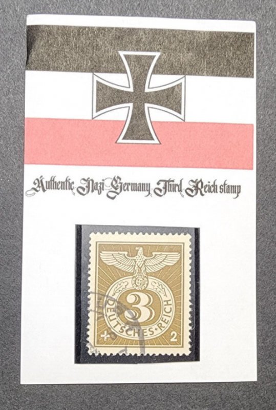WW2 WWII Nazi Germany Third Reich German Swastika w Eagle stamp w cards ...
