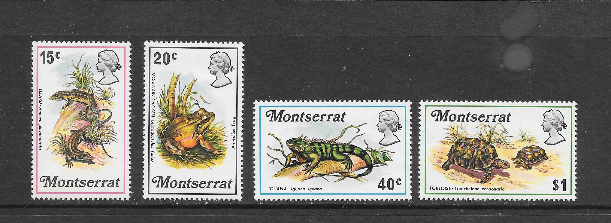 Montserrat #278-81 Reptiles MNH | Caribbean - Montserrat, General Issue ...