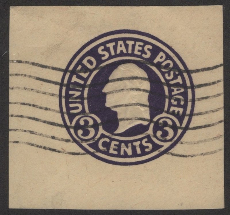 SC#U437a 3¢ Washington Cut Square (1932) Used | United States, Postal ...