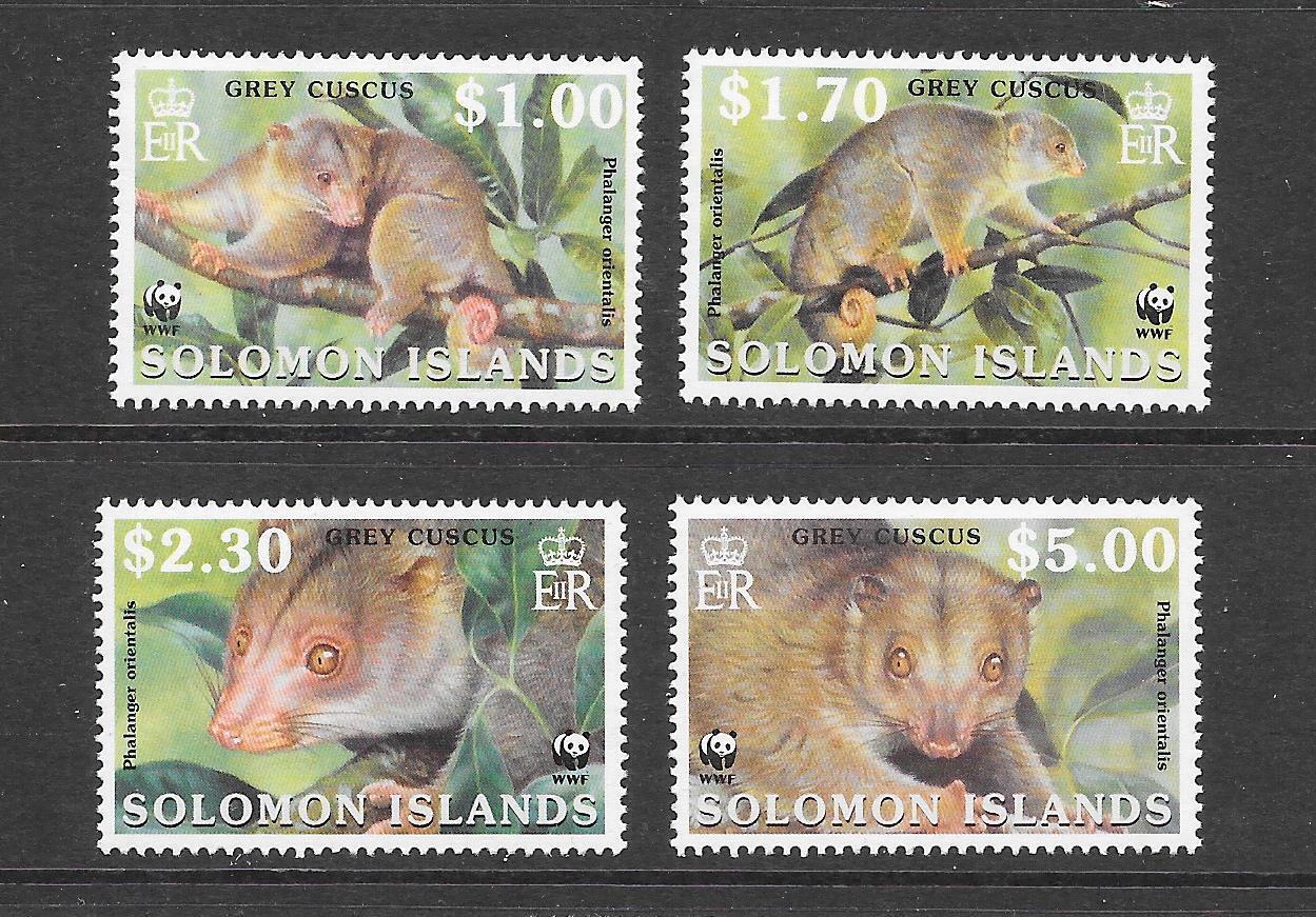 Solomom Islands #927-30 Grey Cuscus WWF MNH | Australia & Oceania ...