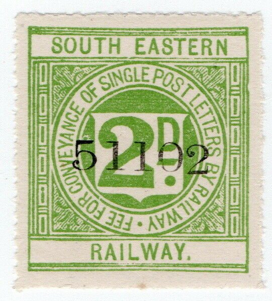 (I.B) South Eastern Railway : Letter Stamp 2d | Great Britain, Stamp ...