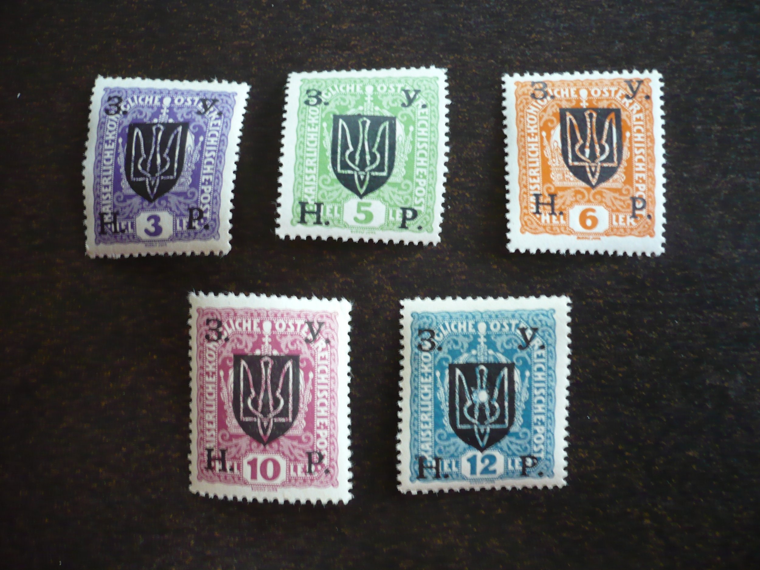 Stamps - West Ukraine - Scott# 76-80 - Mint Never Hinged Part Set of 5 ...