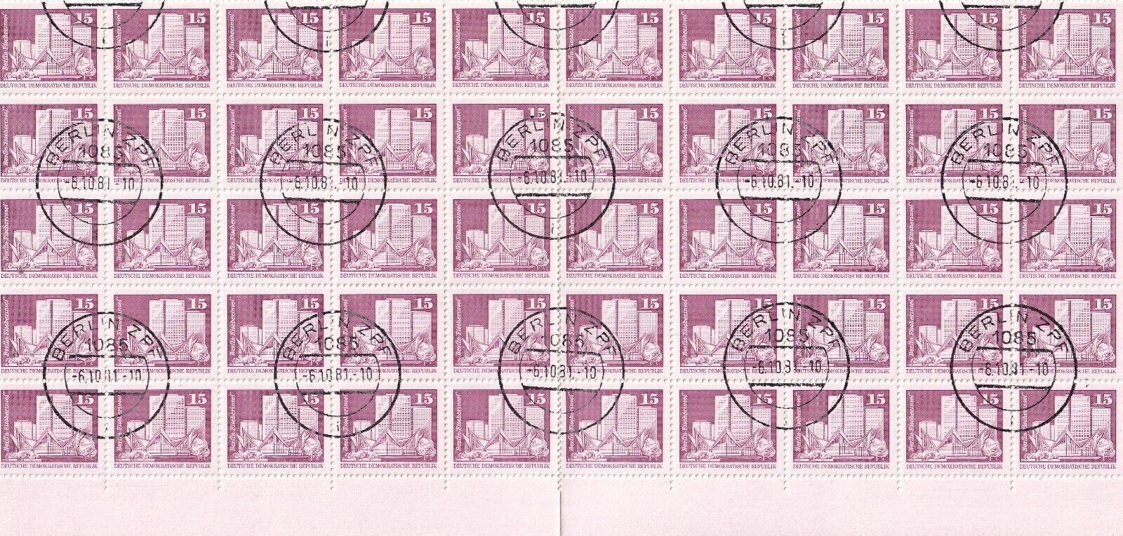 SA25a Germany DDR 1980 Berlin Buildings - Fisherman's Island used part ...