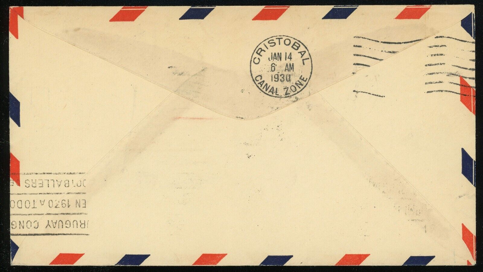 Miami Cristobal Canal Zone Uruguay 1930 FAM9 First Airmail Flight US ...