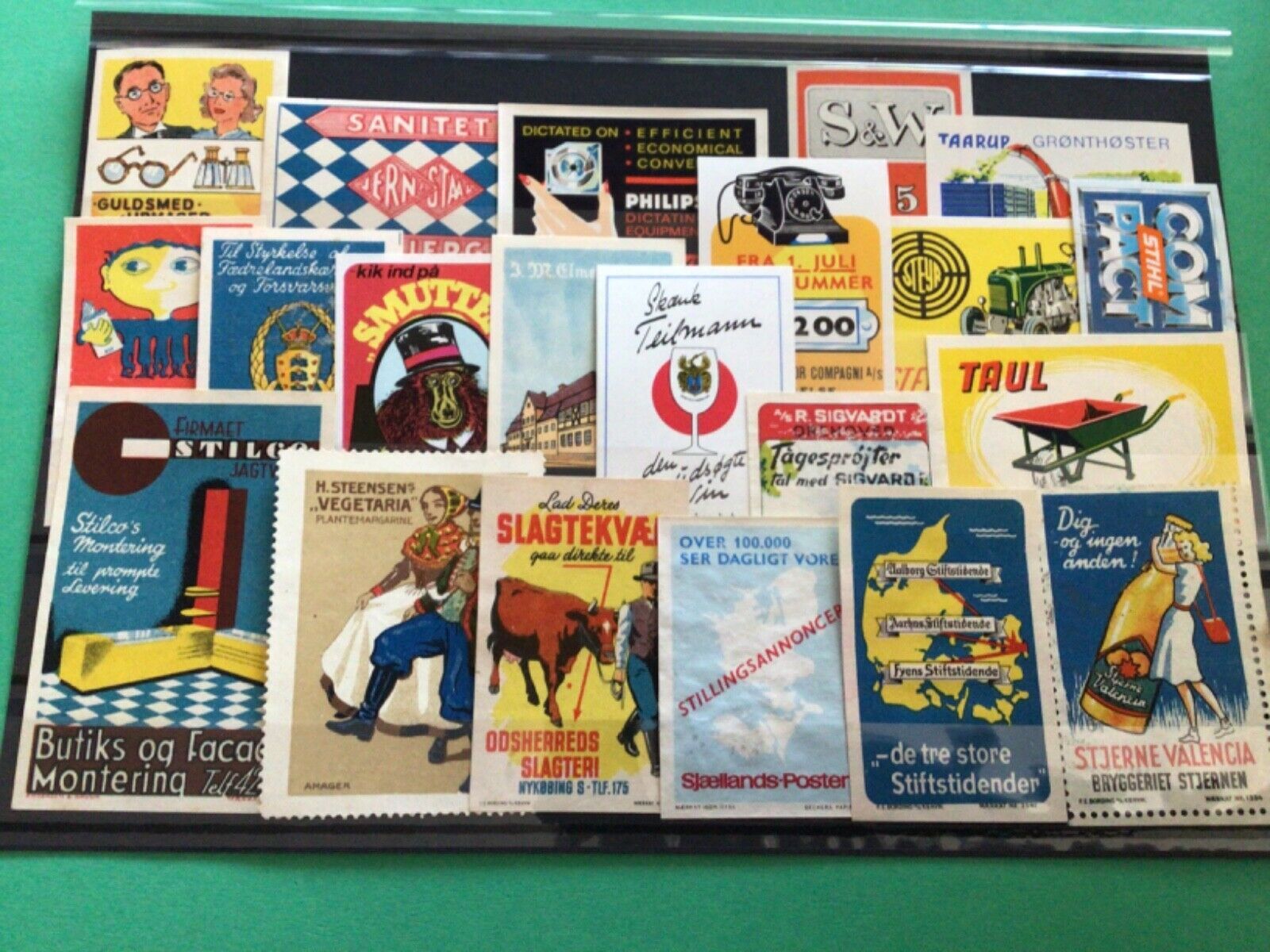 European original vintage advertising poster stamps cinderella stamps ...