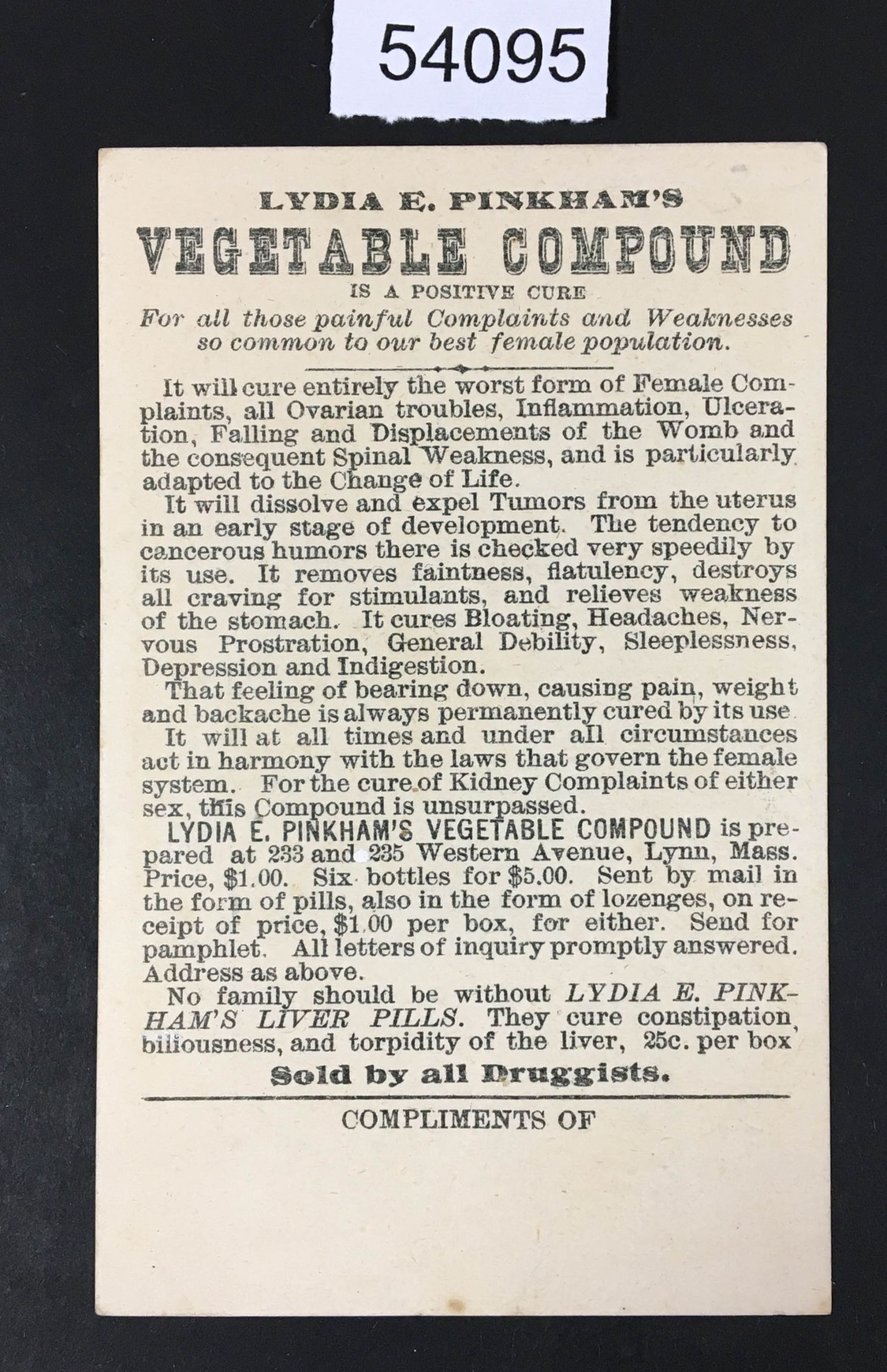 US Stamps # Lydia Pinkham'S Revenue Used LOT #54095 | United States ...