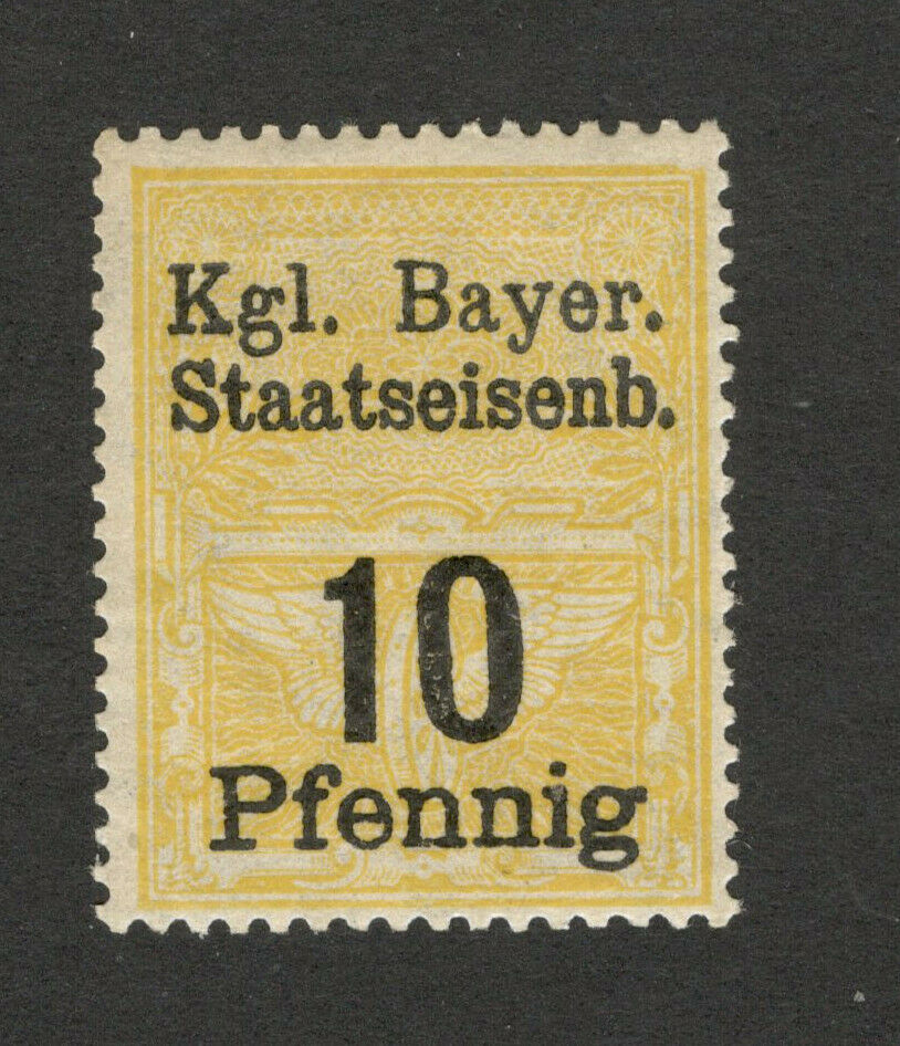 GERMANY-Kgl Bayer staatseisenb ovpt. train railway-fiscal tax due ...