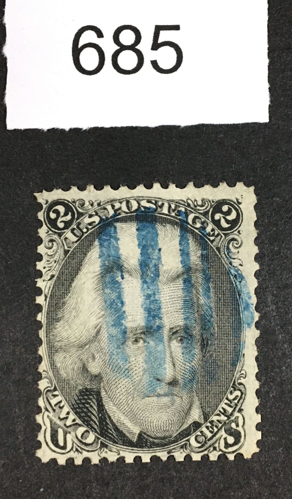 US Stamps # 73 Sound Blue Grid Used LOT #E 685 | United States, General ...