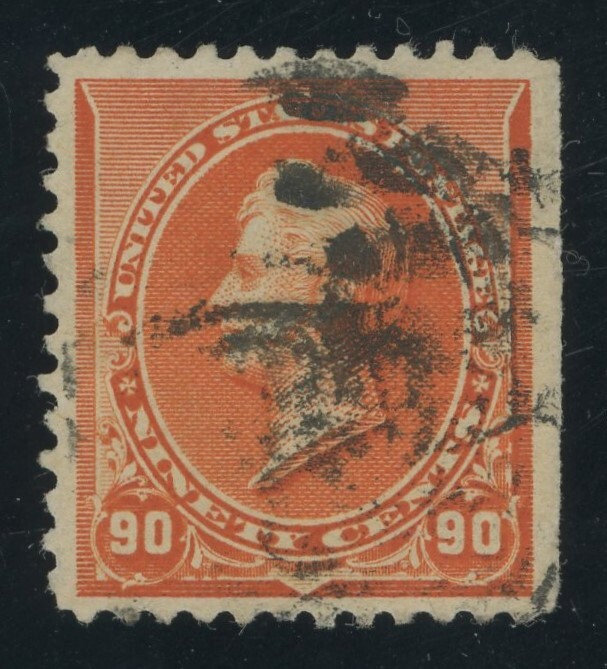 USA 229 - 90 cent Perry small banknote - VF Used - Red Orange Shade ...