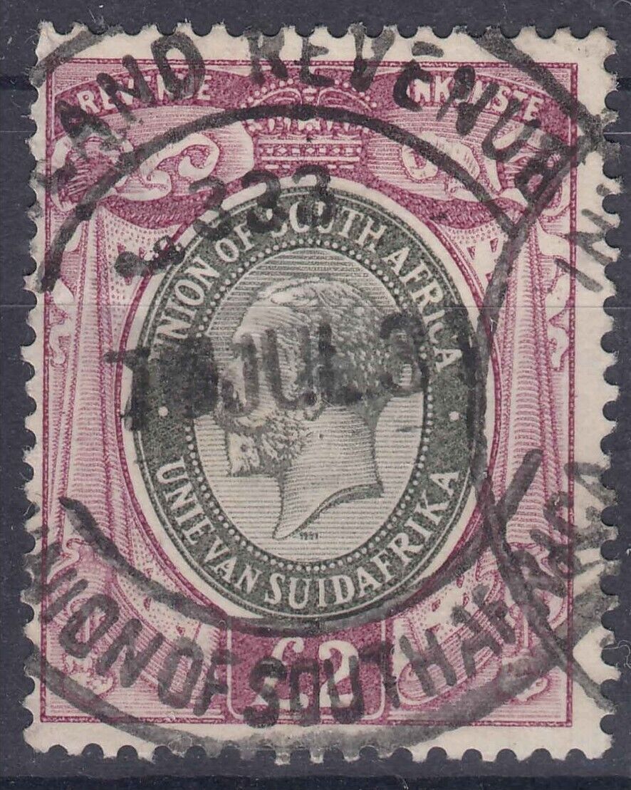 Union of South Africa 2 Pounds revenue stamp | Africa - South Africa ...