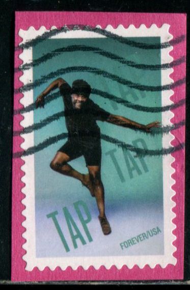 5611 US (55c) Tap Dance SA, used on paper | United States, General ...