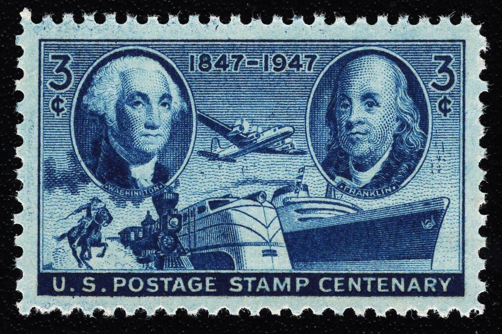 US 947 MNH VF 3 Cent U.S.Postage Stamp Centenary | United States ...