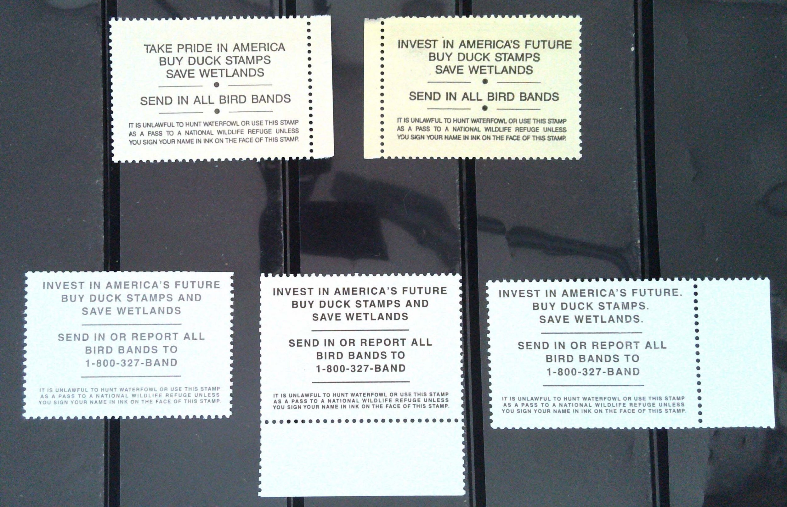 Scott #RW60,RW63,RW66,RW69,RW72 - Hunting Permit Stamps lot - OG - 1993 ...