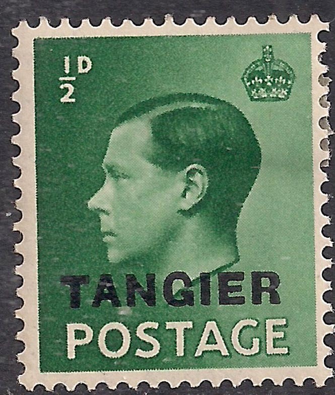 Morocco Agencies Tangier 1936 KEV111 1/2d Green MM GB Ovpt SG 241 ...
