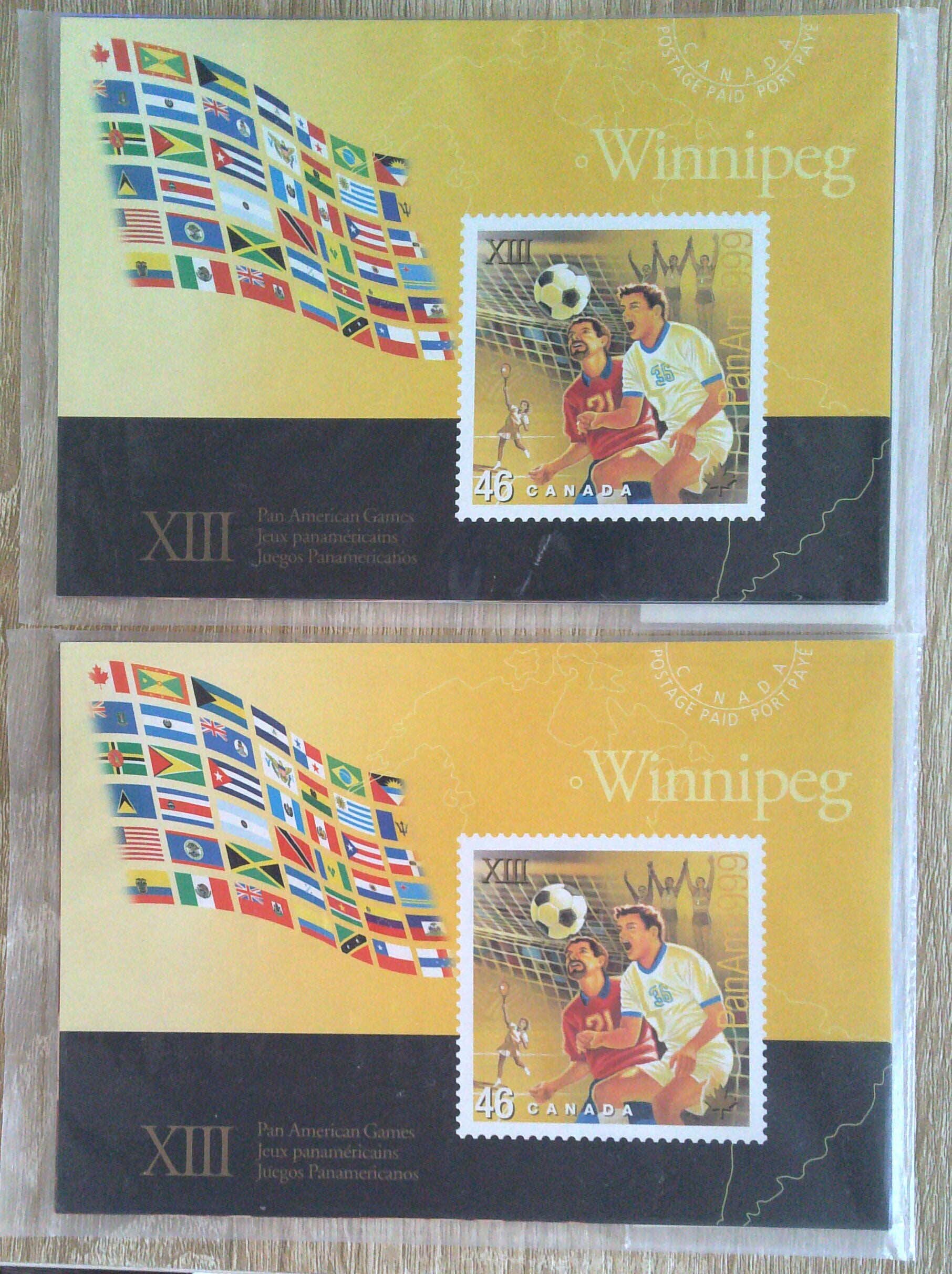 4 postage-paid postcards for mailing in Canada & delivery worldwide ...