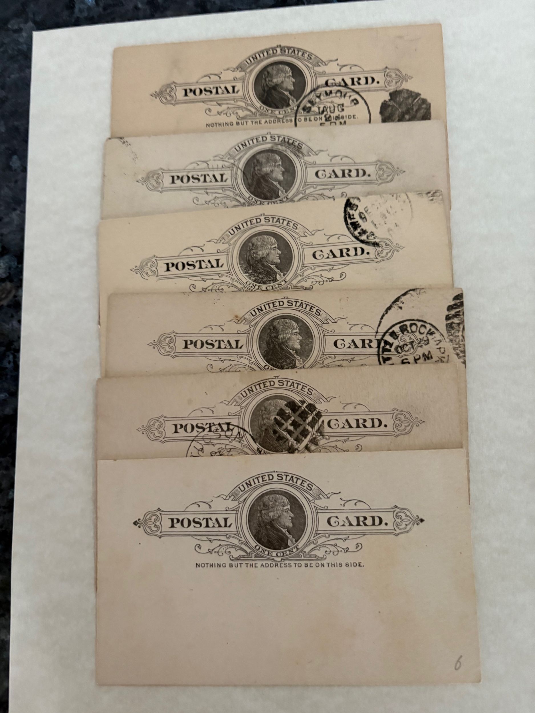 US Post Card Jefferson (6) | United States, Stamp / HipStamp