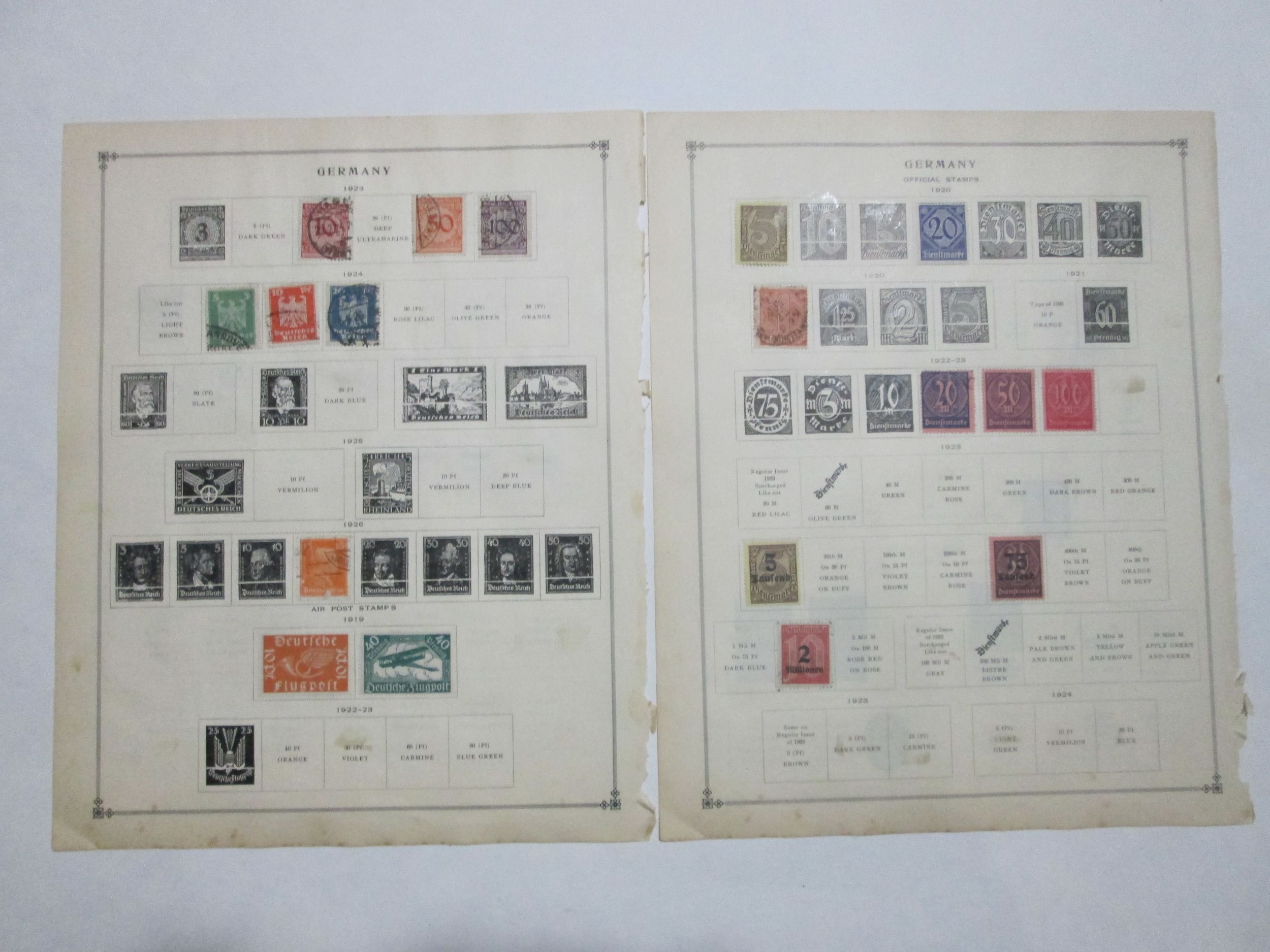 Germany Stamps in Album Collector Pages. | Europe - Germany & Colonies ...