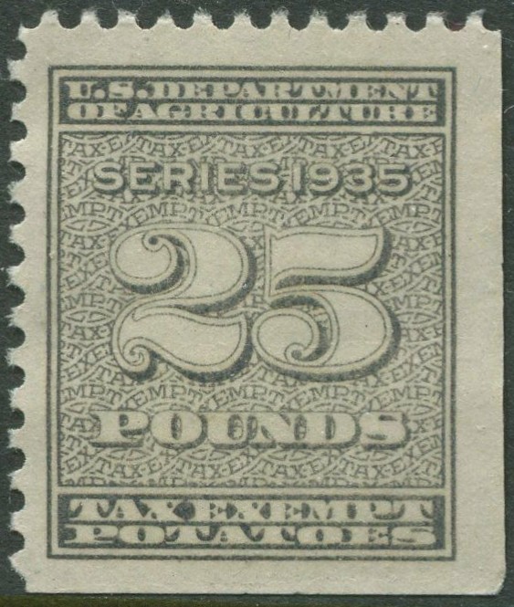 US RI17 Potato "Tax Exempt Potatoes" Revenue Jumbo Unused / HipStamp