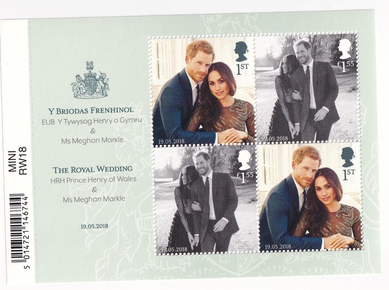 The 2011 Royal Wedding HRH Prince William & Kate GB Mini Sheet With ...