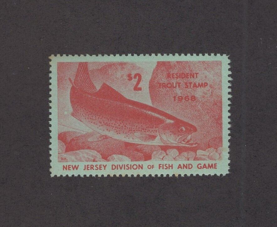 NJT31 - New Jersey State Trout Stamp. Resident Single. MNH. OG. Some ...