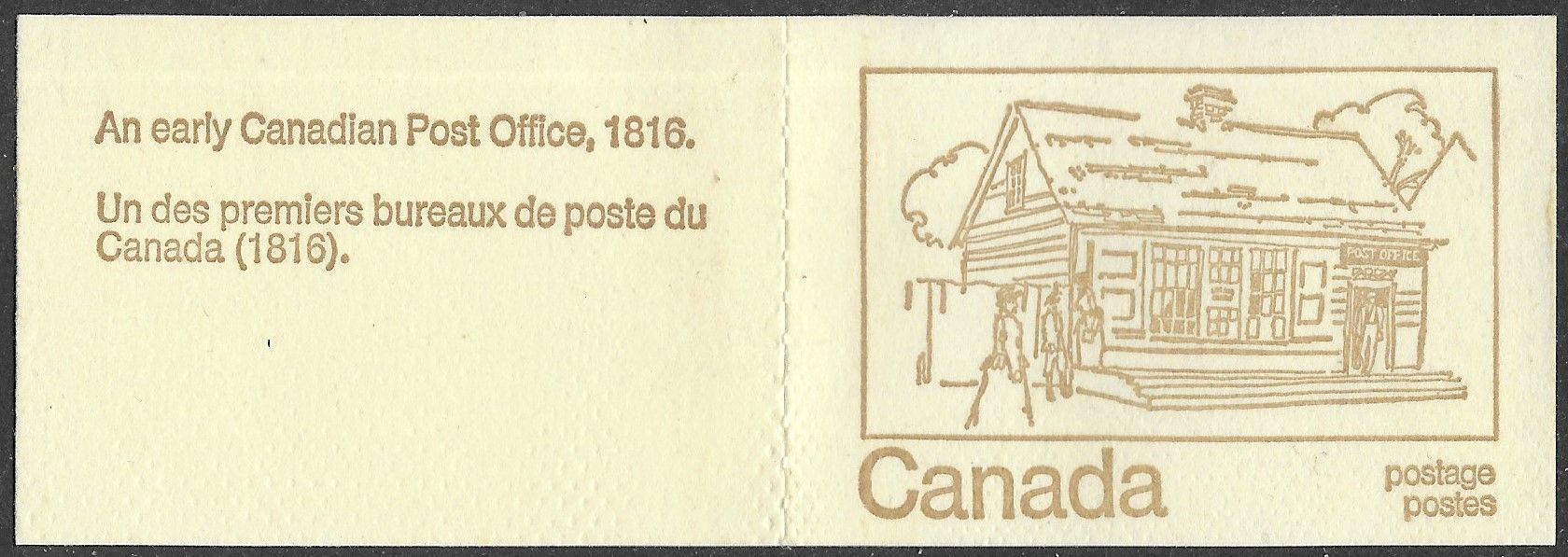 Canada # 544q "Mail Transit"- TAGGED Booklet Post Office 1816 (1) Mint ...