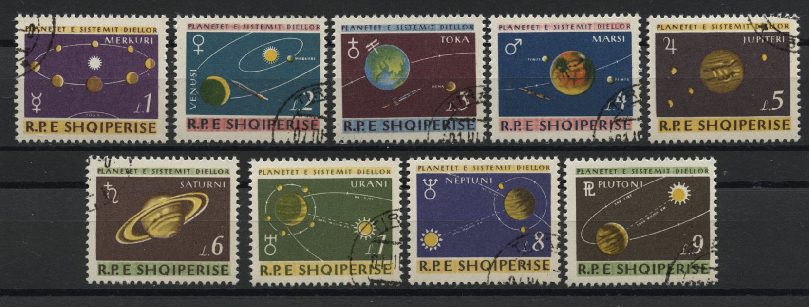 Albania Planets in the Solar System 1964 U SET | Europe - Albania ...