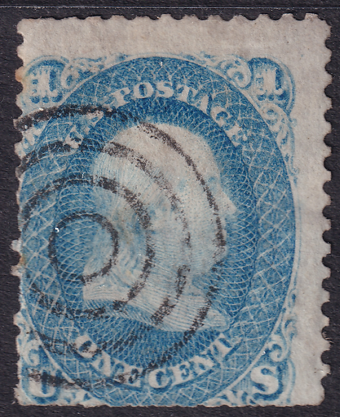 #63 Used, Ave, SE, nibbed perfs (CV $45 - ID35140) - Joseph Luft ...