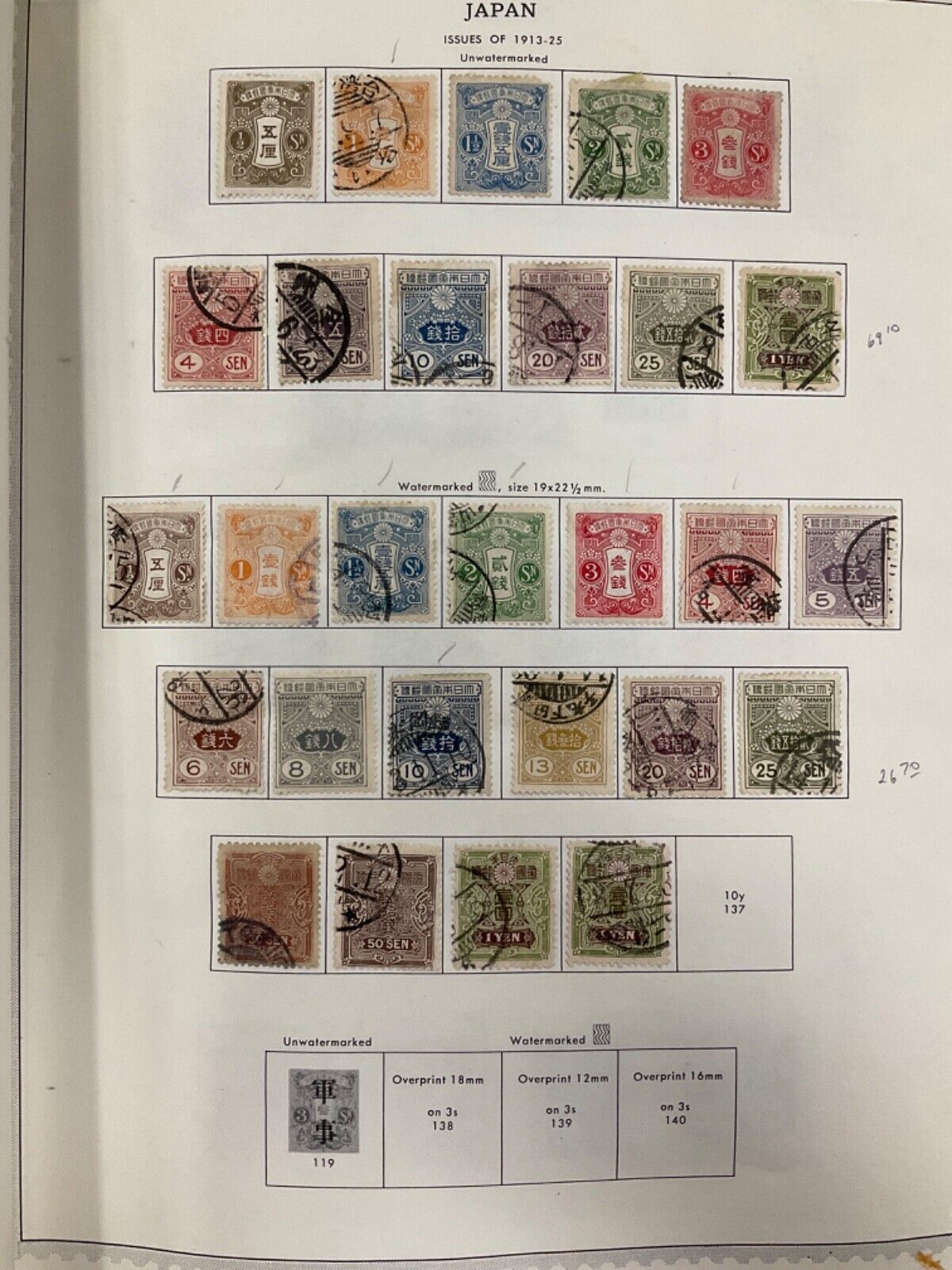 Japan & Ryukyus COLLECTION, 1871-1971, Minkus album, mint & used ...