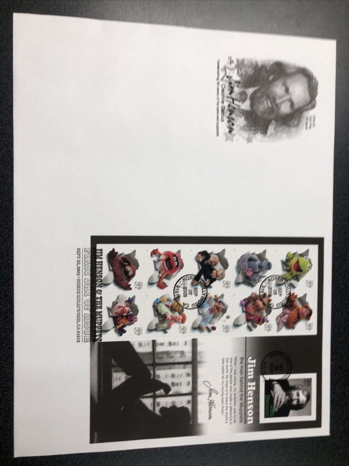 US 3944 Jim Henson The Man Behind The Muppets Souvenir First Day Cover ...
