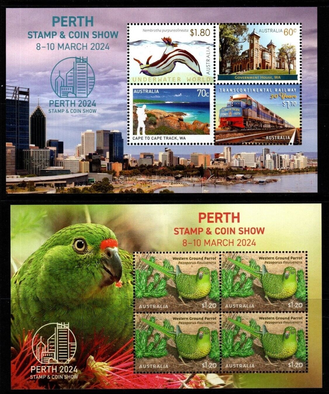 Australia 2024 Perth Stamp Show Miniature Sheets MNH | Australia ...