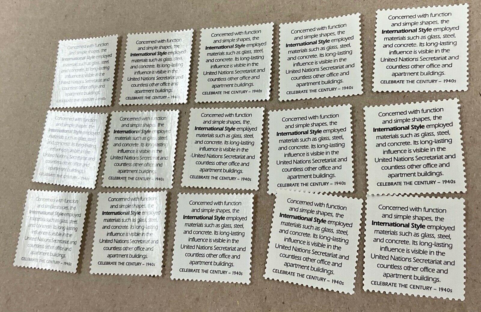 3186k Celebrate the Century Events of 1940s15 MNH 33 c stamps U.N ...