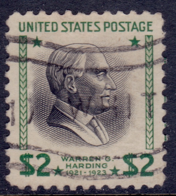 United States, 1938, Presidential Issue, Warren Harding, $2.00, sc#833 ...