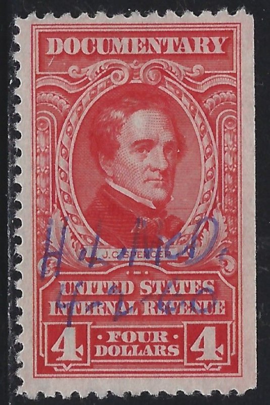Lot E167 $ 4.00 Documentary Revenue Stamp Used | United States, Stamp ...