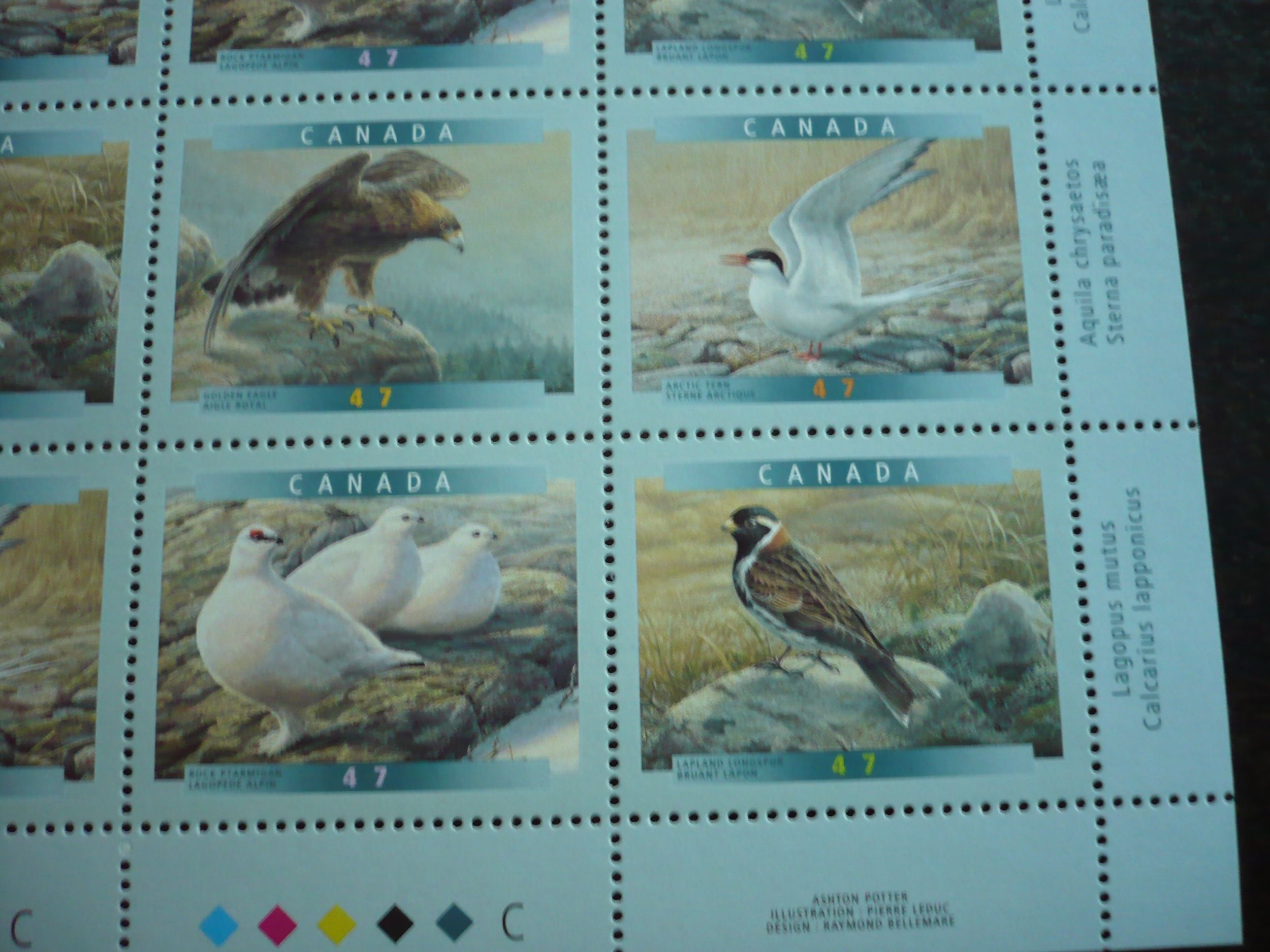 Stamps - Canada - Scott# 1886-1889 - Mint Never Hinged Pane of 20 ...