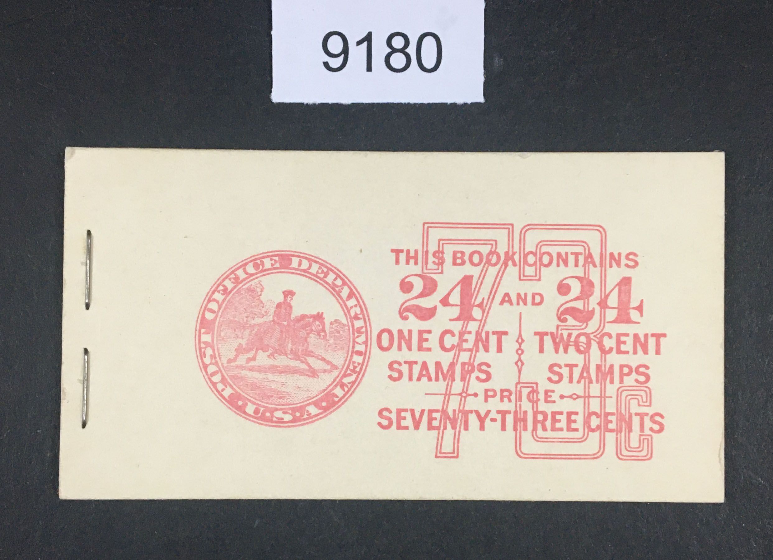 US Stamps # Bk33 Complete Unexploded Booklet $92 LOT #C 9180 | United ...