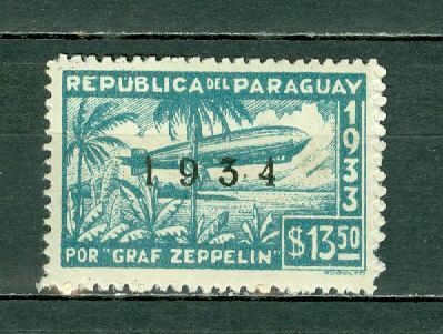 Paraguay 1934 "Zeppelin" #C90 Mint NO Thins...$10.50 | Central & South ...