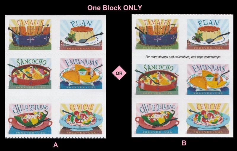US 5192-5197 5197a Delicioso forever block (6 stamps) MNH 2017 | United ...