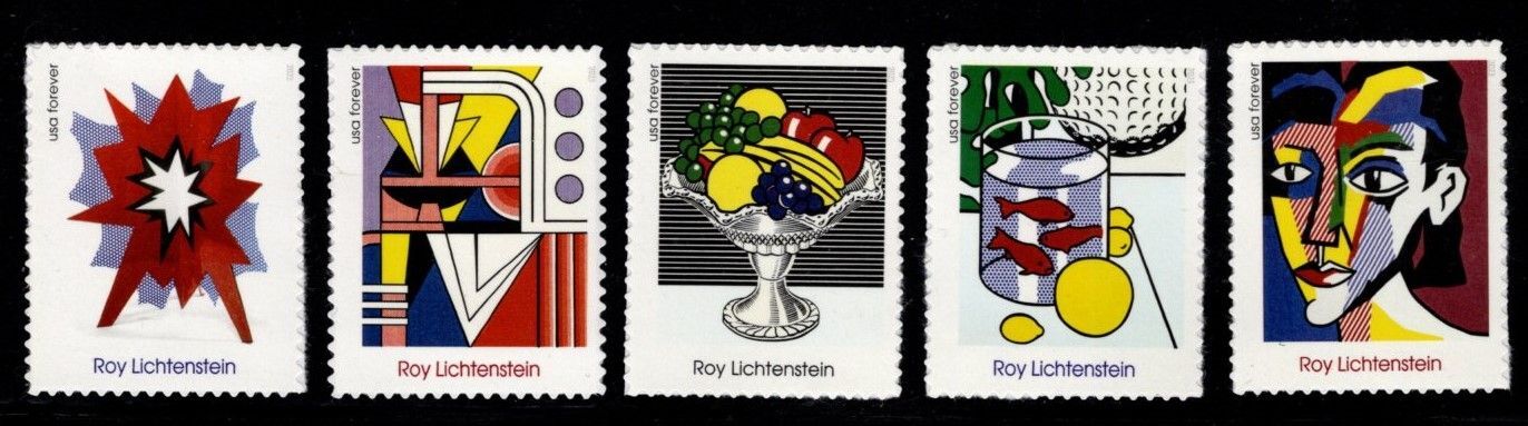 #5793 - 5796a 2023 Roy Lichtenstein Singles set/5 - MNH | United States ...