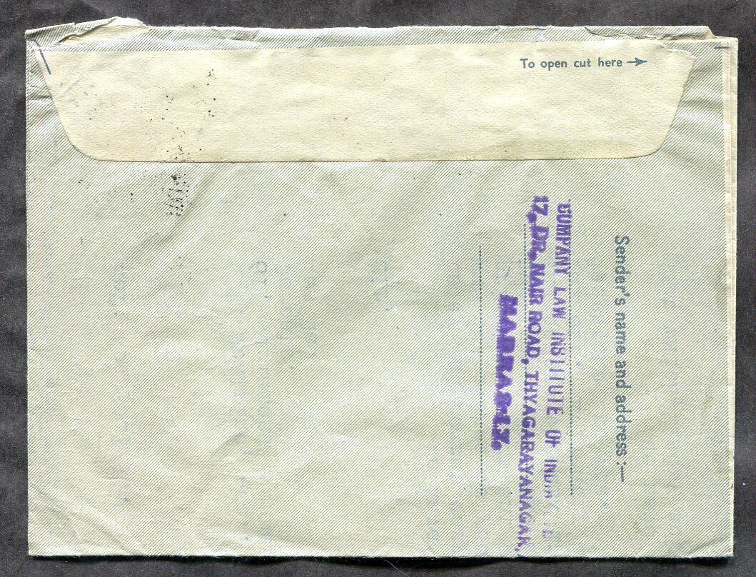 h213 - INDIA 1954 Air Letter / Aerogramme to Canada | Asia - India ...