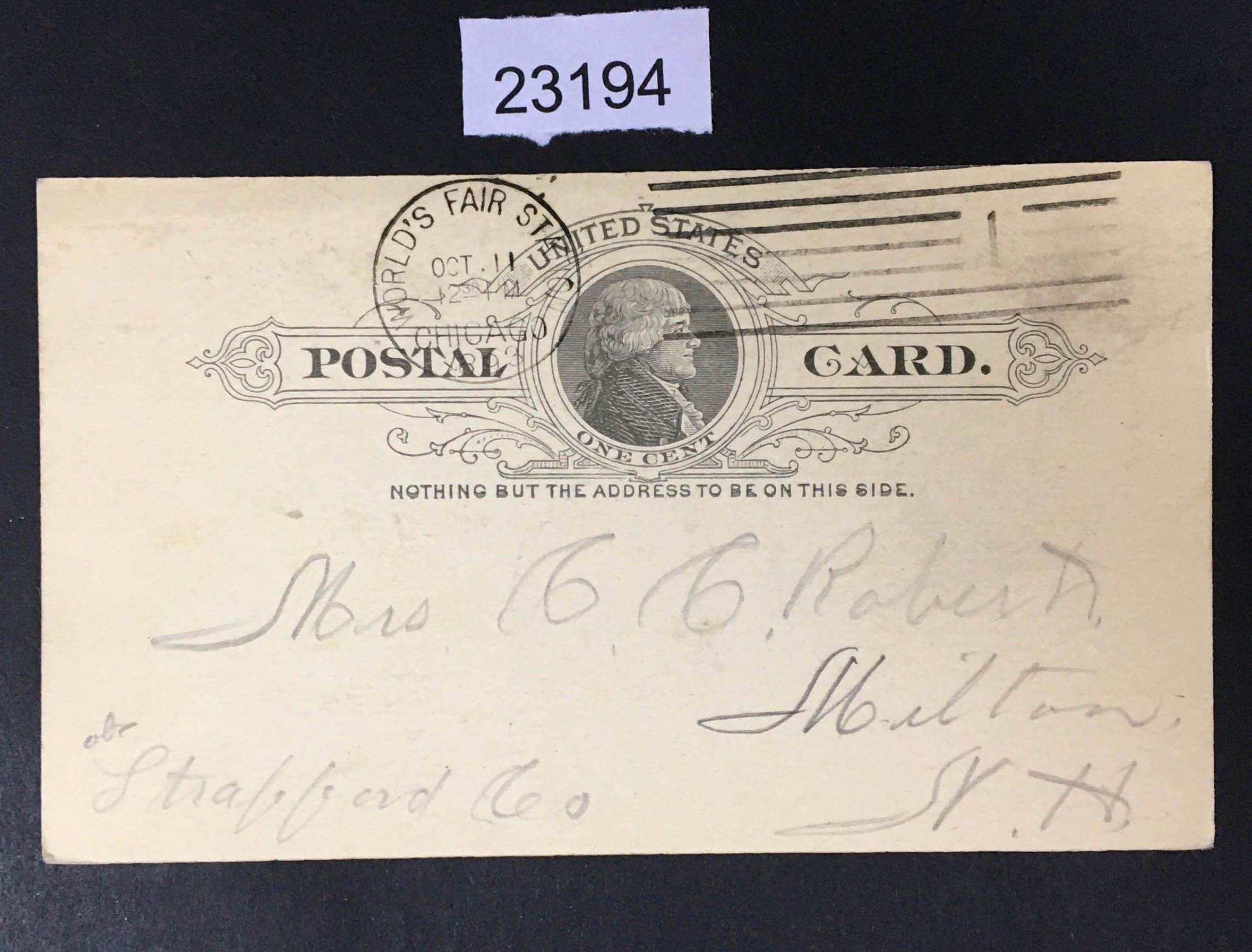 US Stamps # UX Post Card Used CV. $ LOT #23194 | United States, General ...