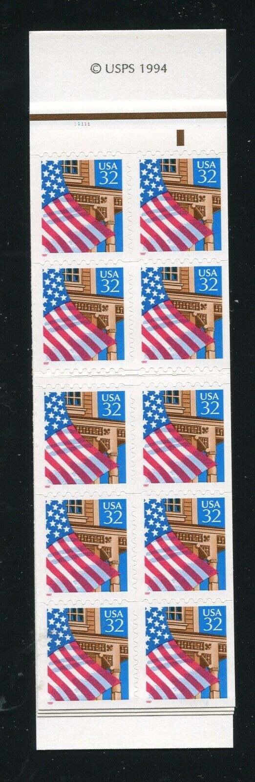 BK228A 2921 Flag Over Porch Booklet of 30 32¢ Stamps 1997 | United ...