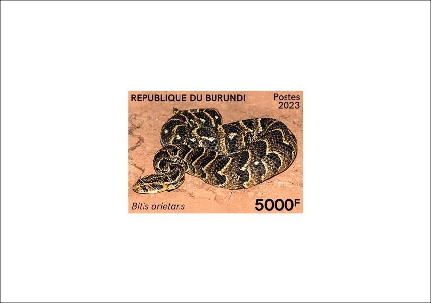Burundi 2023 - Deluxe Proof - Reptiles Snake Snakes Snakes Snakes ...