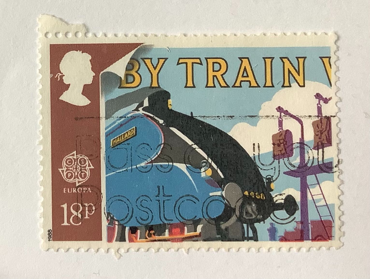 Great Britain 1988 Scott 1213 used - 18p, Europa, Transportation & Com ...